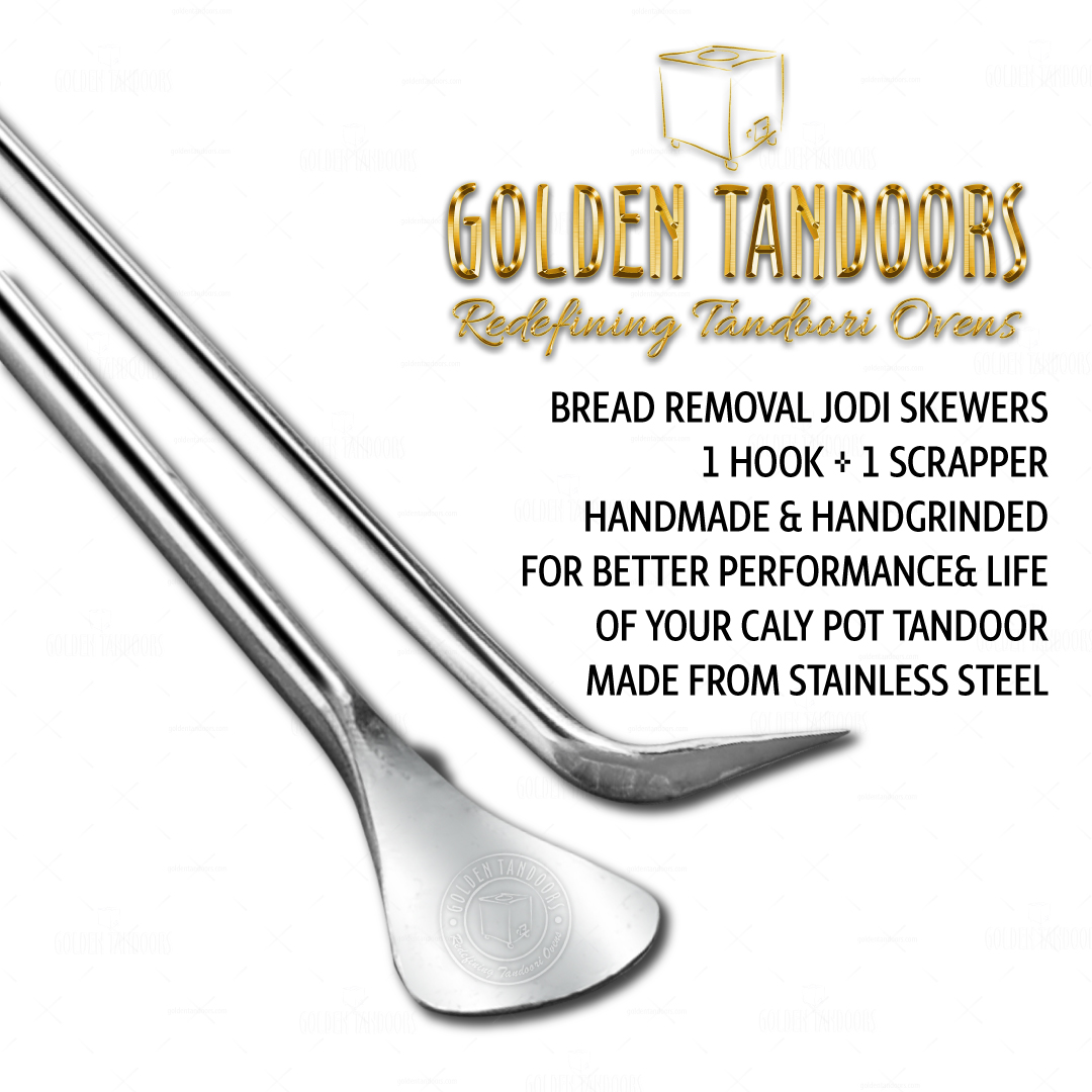 Bread Removal Skewer Set Stainless Steel - Goldentandoors