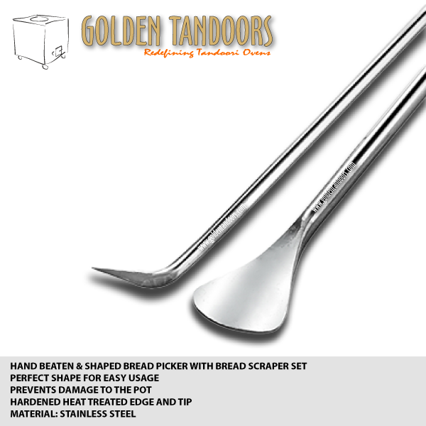 Bread Removal Skewer Set Stainless Steel - Goldentandoors
